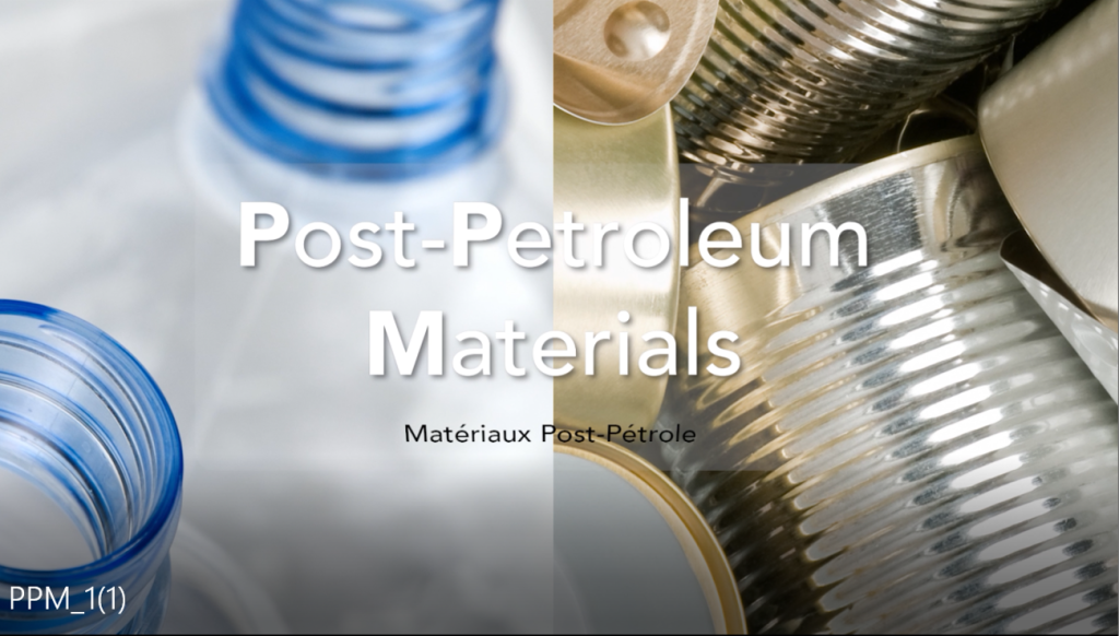 Launch of the PPM project (post petroleum materials) - November 9th. - CRPP