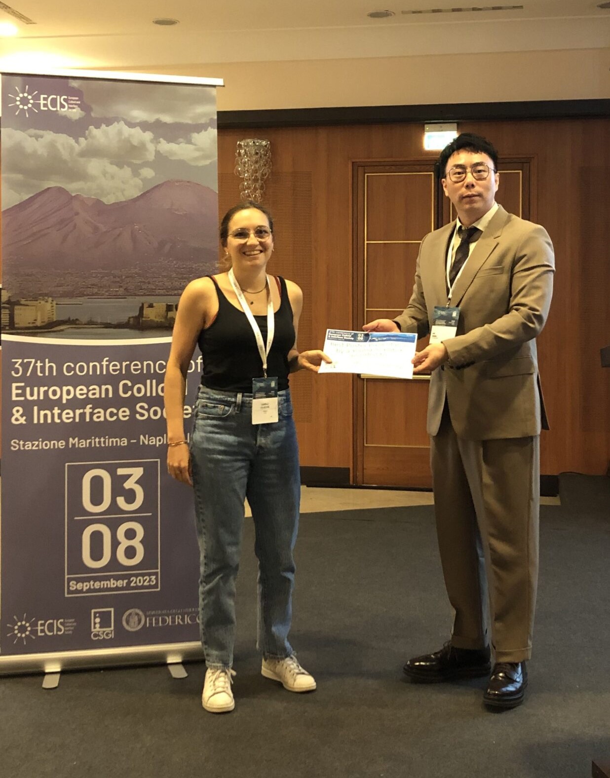 Camille courtine received the poster award for young scientist ...